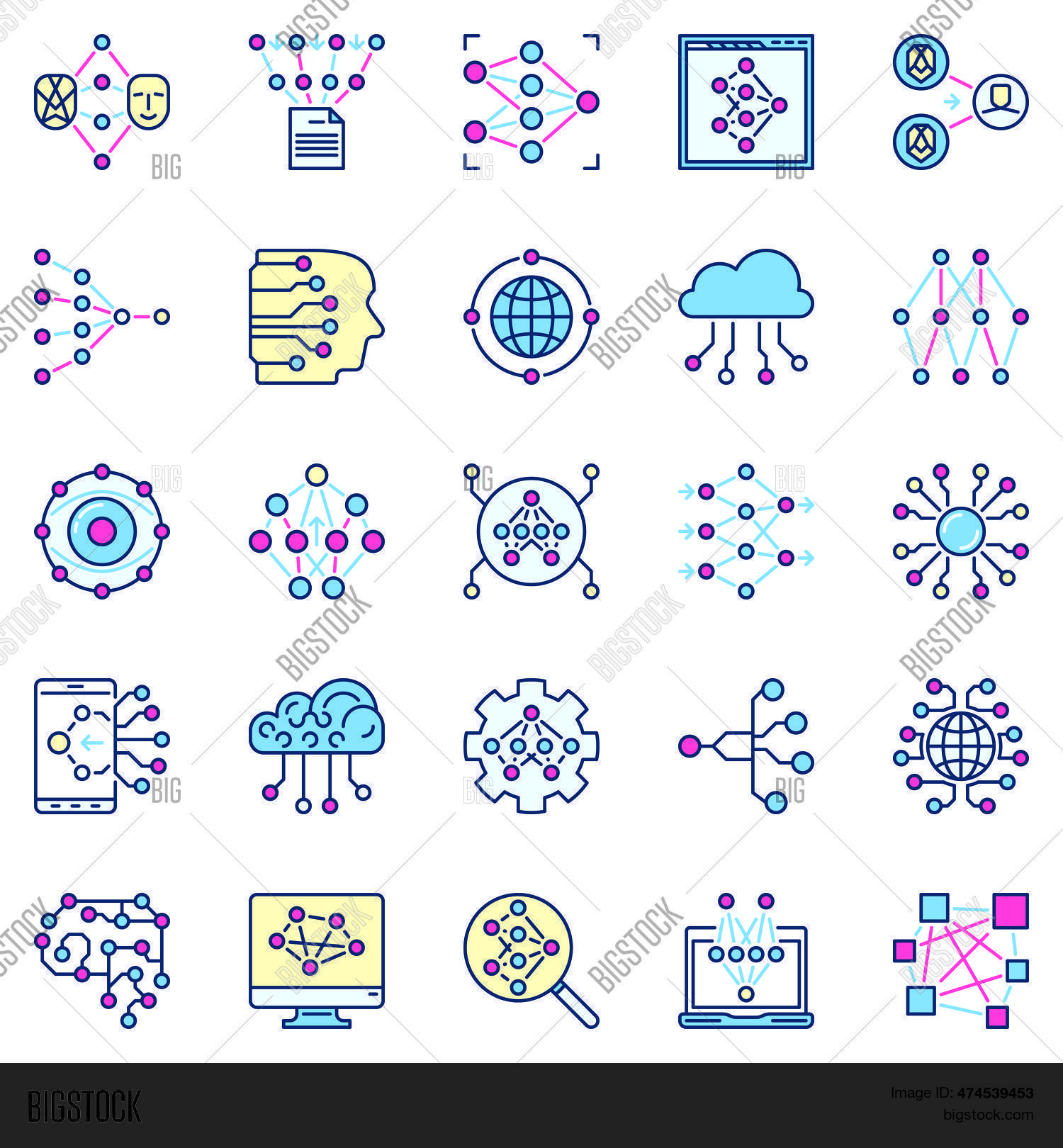 Artificial Neural Vector & Photo (Free Trial) | Bigstock