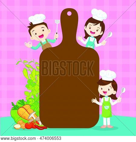 Chef Kids Cooking Vector & Photo (Free Trial) | Bigstock