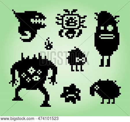 Doodles 8-bit Pixel Vector & Photo (Free Trial) | Bigstock