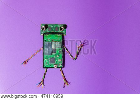 Hand Made Robot Flat Image & Photo (Free Trial) | Bigstock
