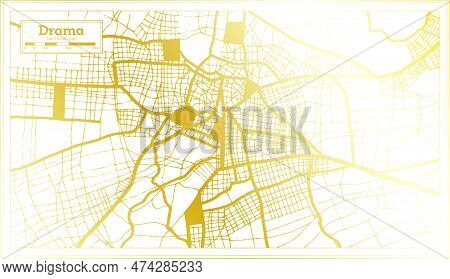 Drama Greece City Map Vector & Photo (Free Trial) | Bigstock
