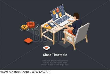 Vector y foto Class Timetable. (prueba gratis) | Bigstock