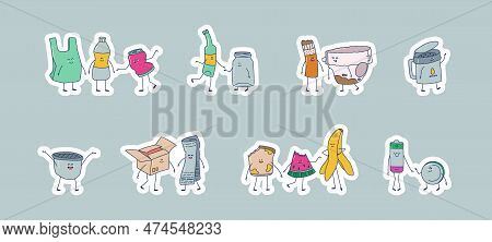 Set Stickers Waste Vector & Photo (Free Trial) | Bigstock