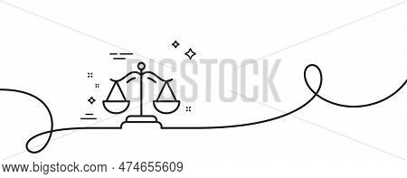 Justice Scales Line Vector & Photo (Free Trial) | Bigstock