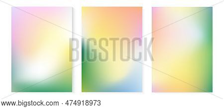 Green Gradient Hologram Y2k Aesthetic Vector Background. Pink Red ...