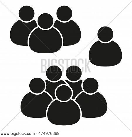 Black Men Group Icon Vector & Photo (Free Trial) | Bigstock