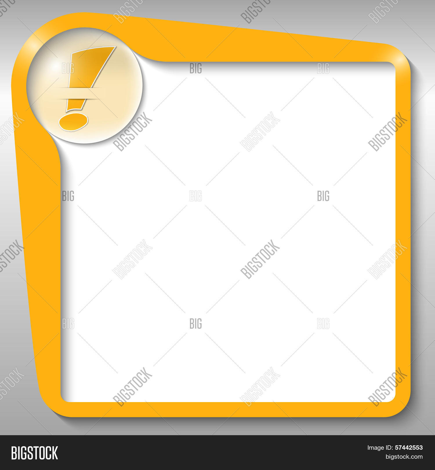 Yellow Text Box Vector & Photo (Free Trial) | Bigstock