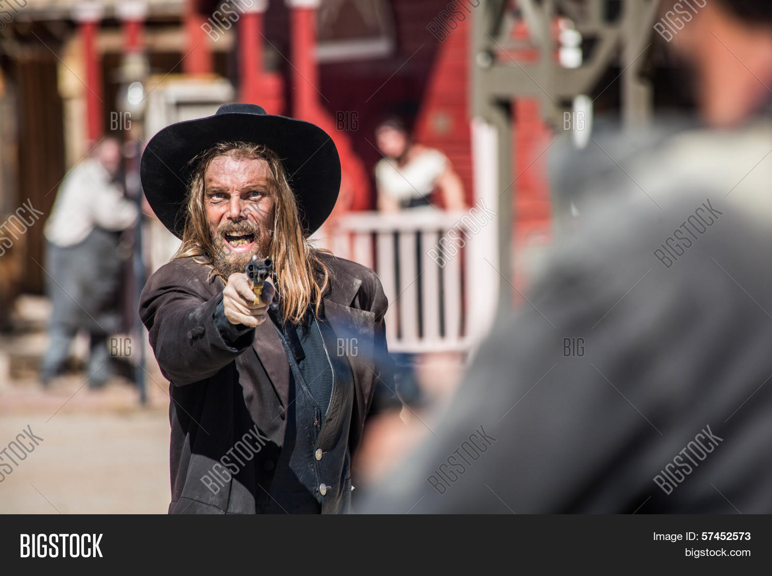 Cowboy Points Gun Image & Photo (Free Trial) | Bigstock
