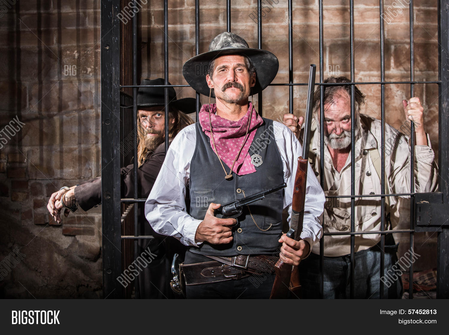 Sheriff Poses Prisoner Image & Photo (Free Trial) | Bigstock