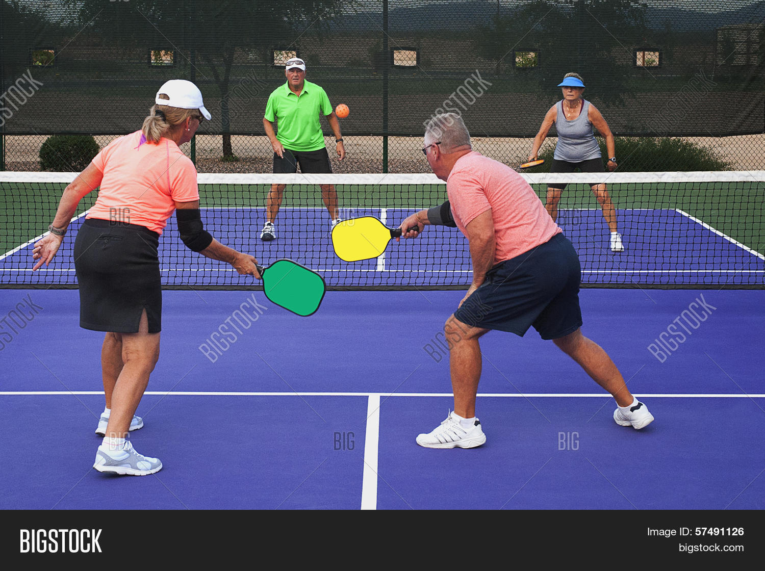 Pickleball Action - Image & Photo (Free Trial) | Bigstock