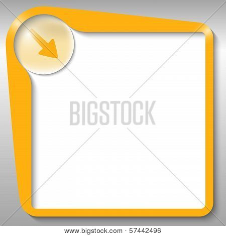 Yellow Text Box Arrow Vector & Photo (Free Trial) | Bigstock
