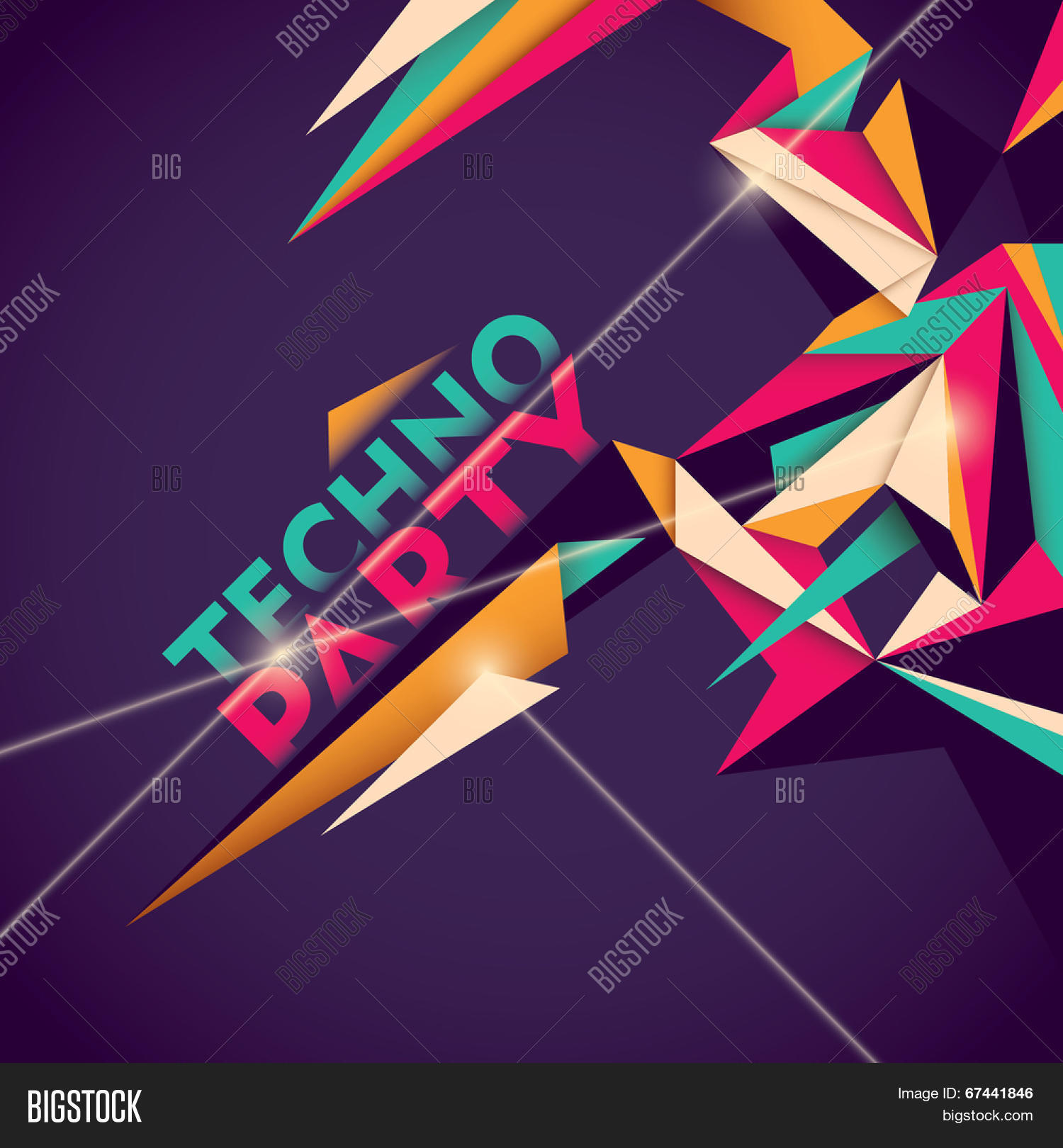 Illustrated Techno Vector & Photo (Free Trial) | Bigstock