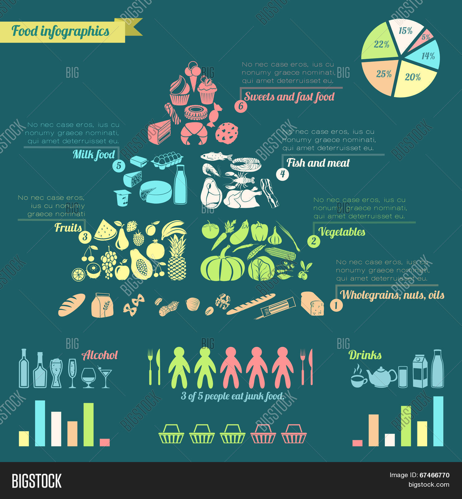 Food Pyramid Vector & Photo (Free Trial) | Bigstock