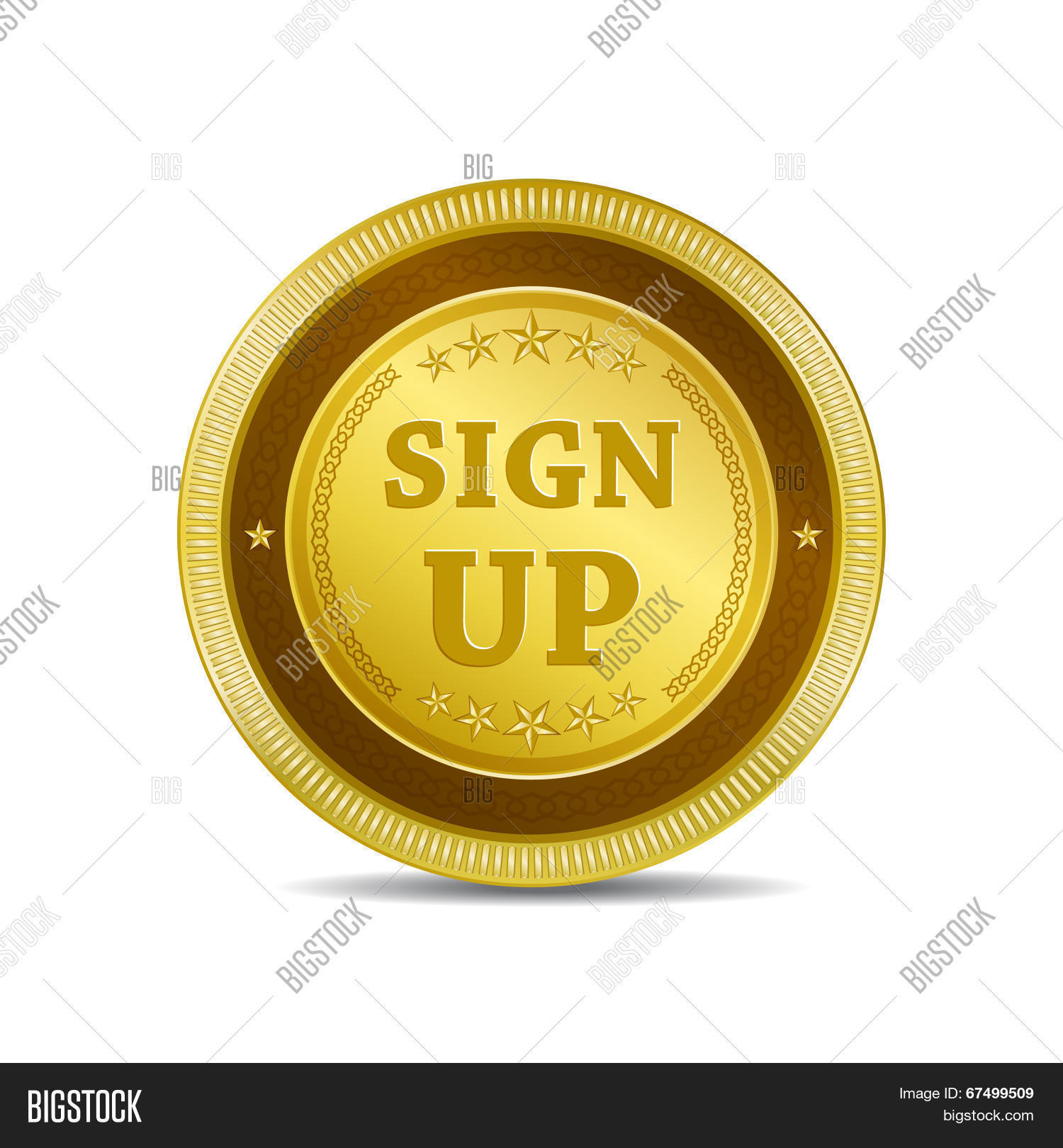 Sign Vector Gold Coin Vector & Photo (Free Trial) | Bigstock
