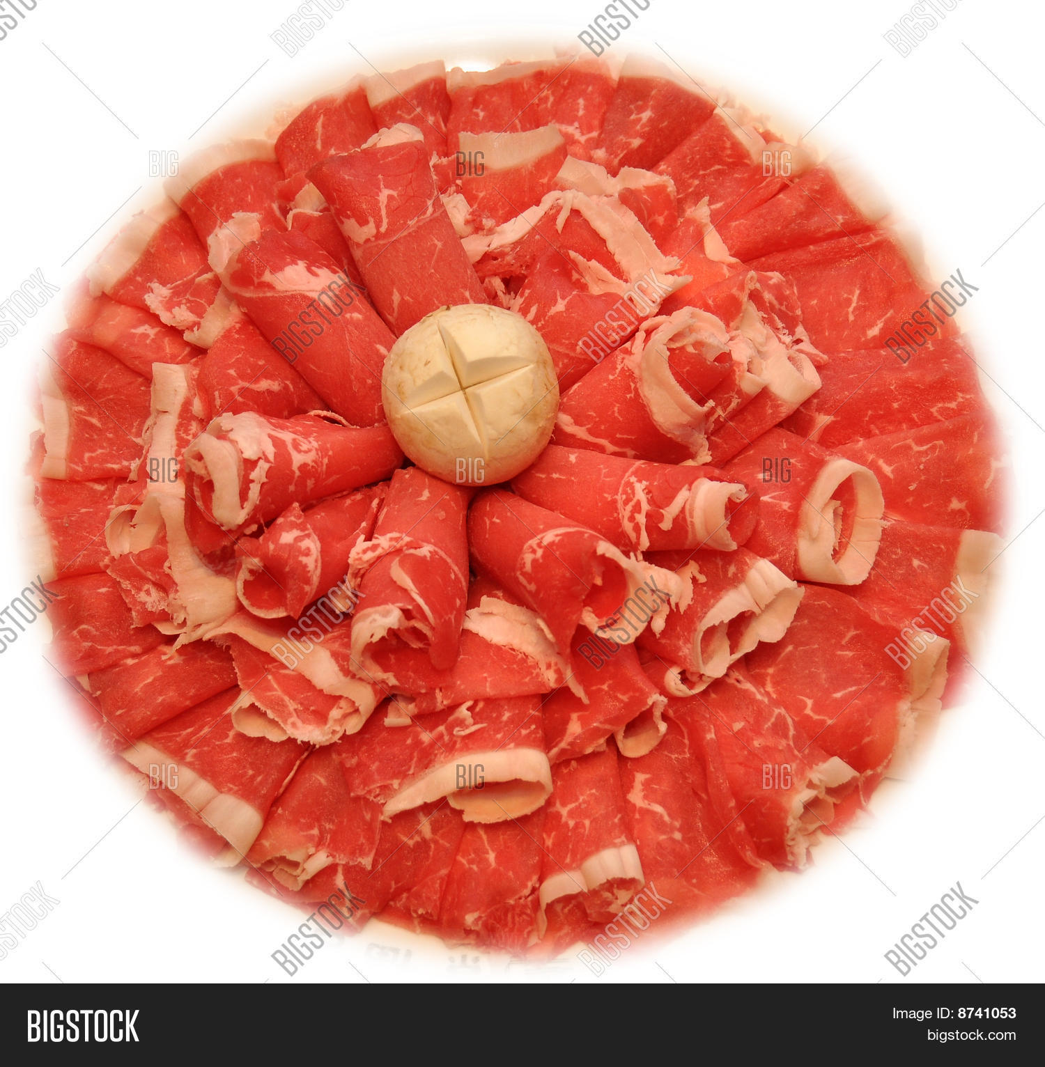 Plate Fresh Thin Beef Image & Photo (Free Trial) | Bigstock