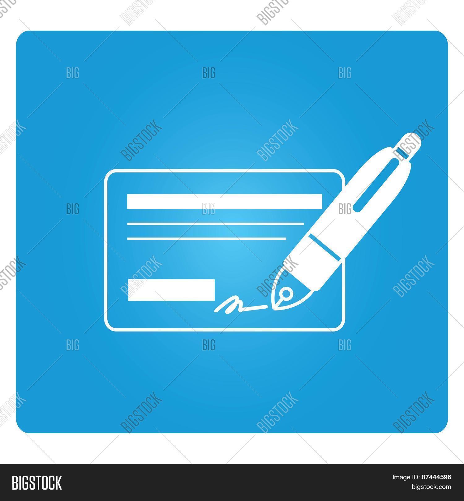 Cheque Symbol Vector & Photo (Free Trial) | Bigstock