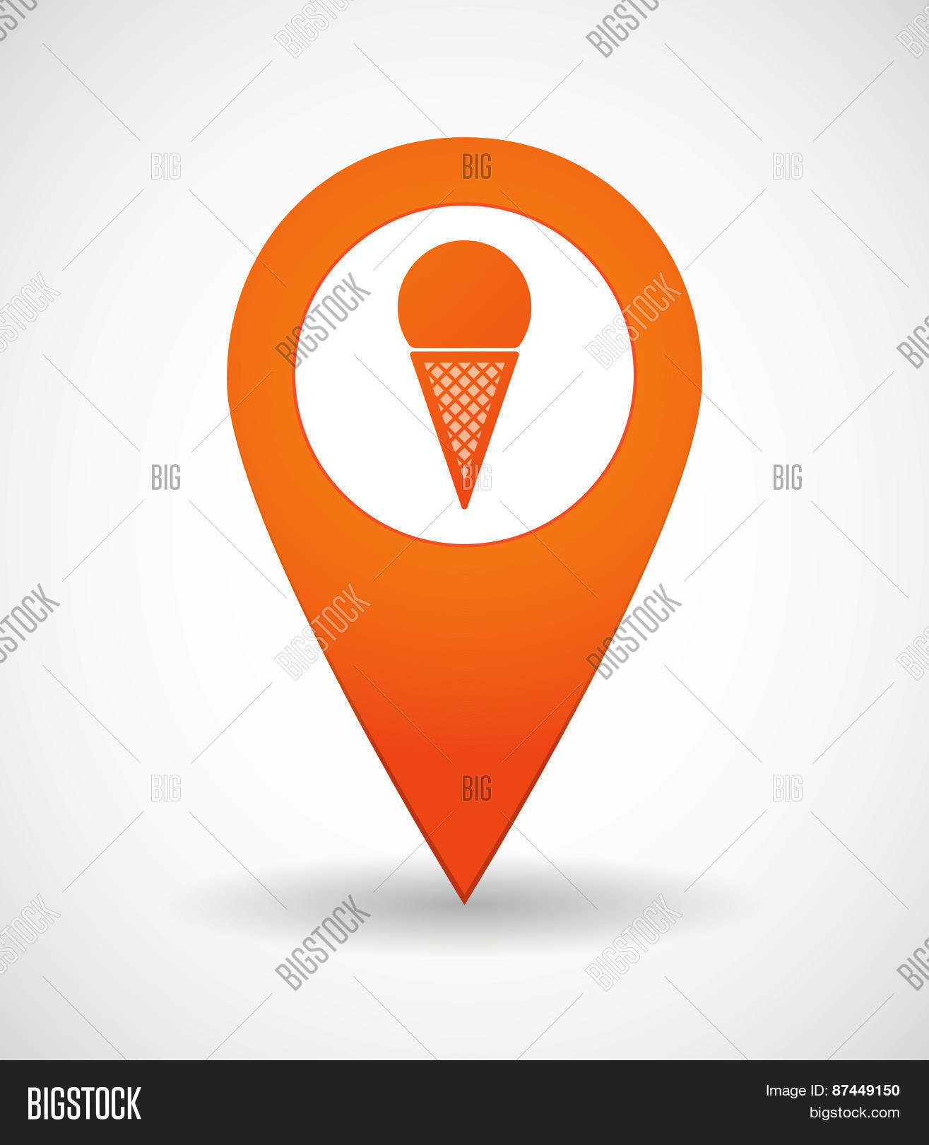 Map Mark Icon Map Vector & Photo (Free Trial) | Bigstock