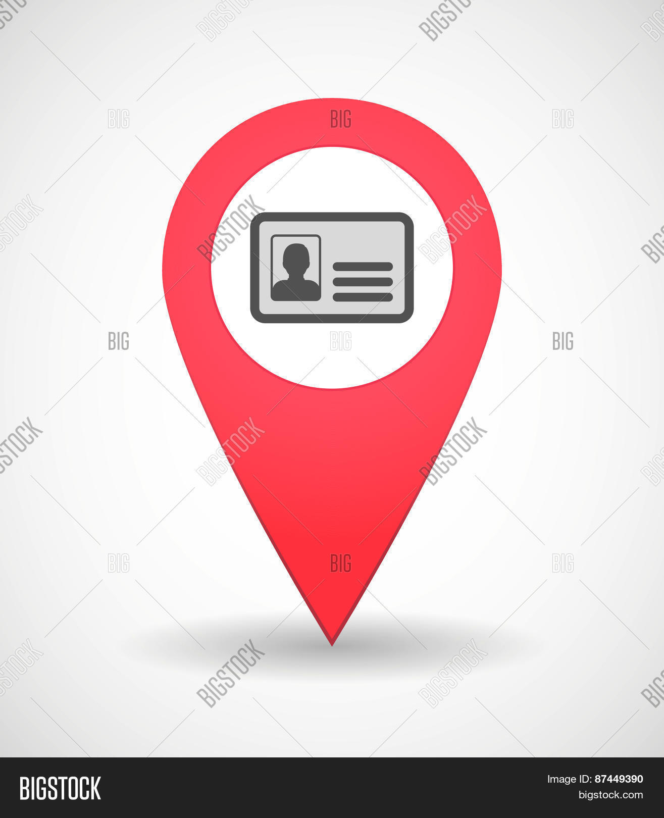 Map Mark Icon Id Card Vector & Photo (Free Trial) | Bigstock
