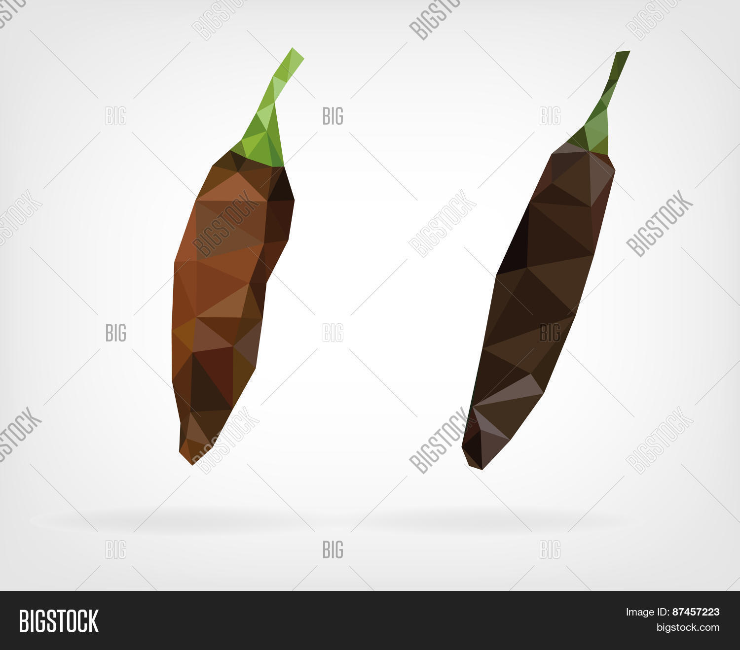 Low Poly "Brown Vector & Photo (Free Trial) | Bigstock