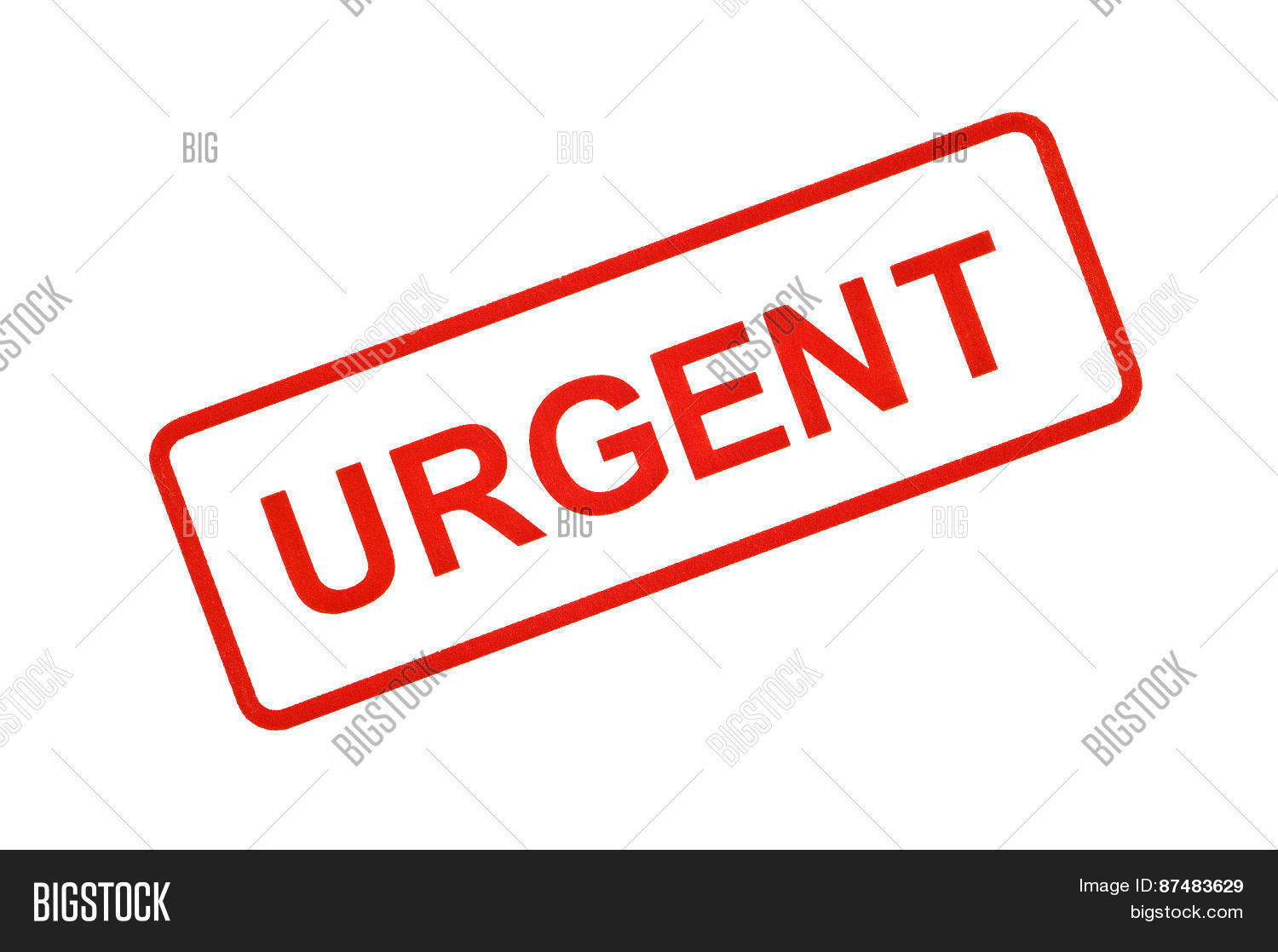 URGENT Stamp Red Image & Photo (Free Trial) | Bigstock