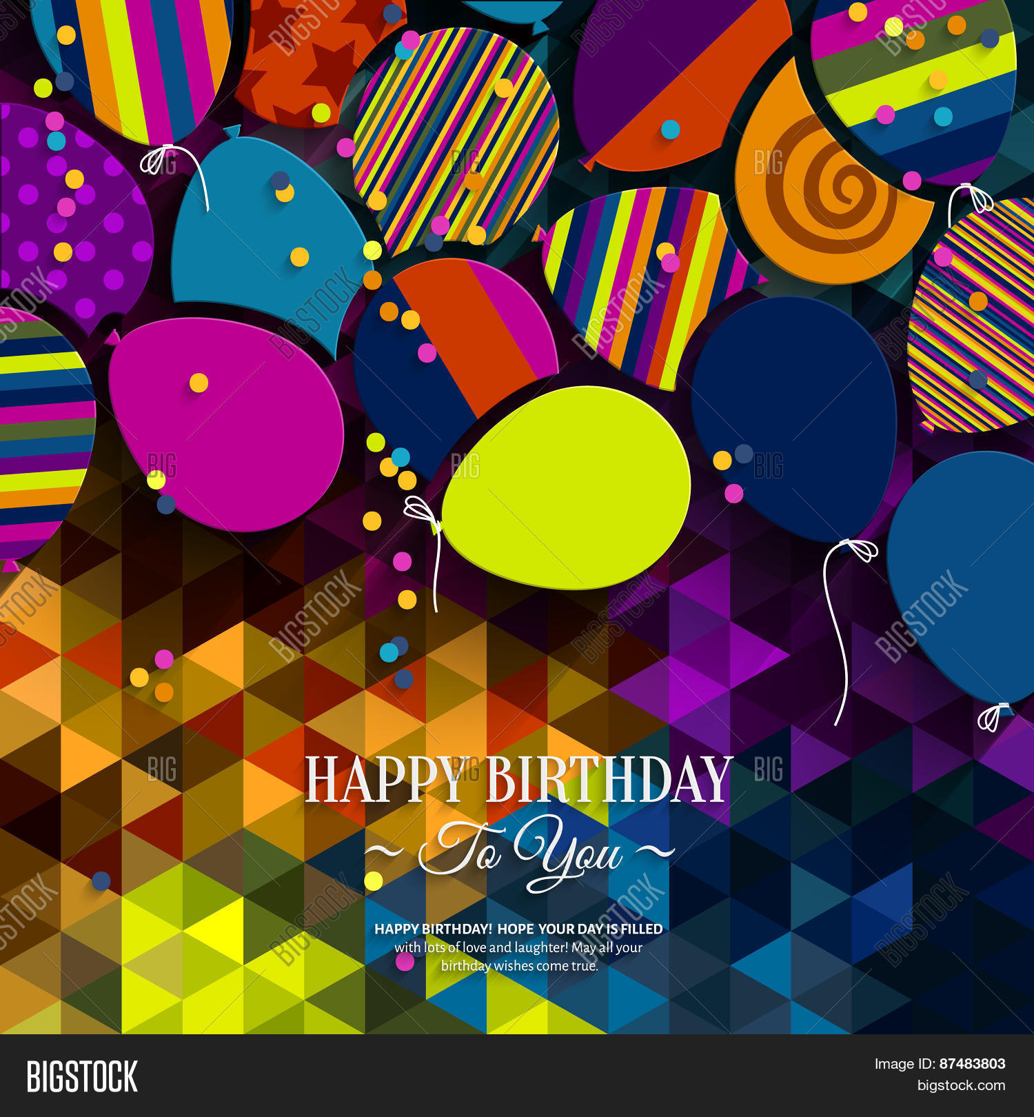Colorful Birthday Vector & Photo (Free Trial) | Bigstock