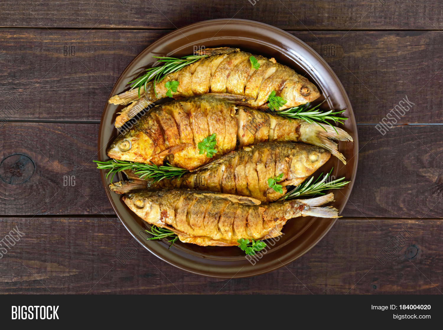 Fried Fish Carp (sazan Image & Photo (Free Trial) | Bigstock