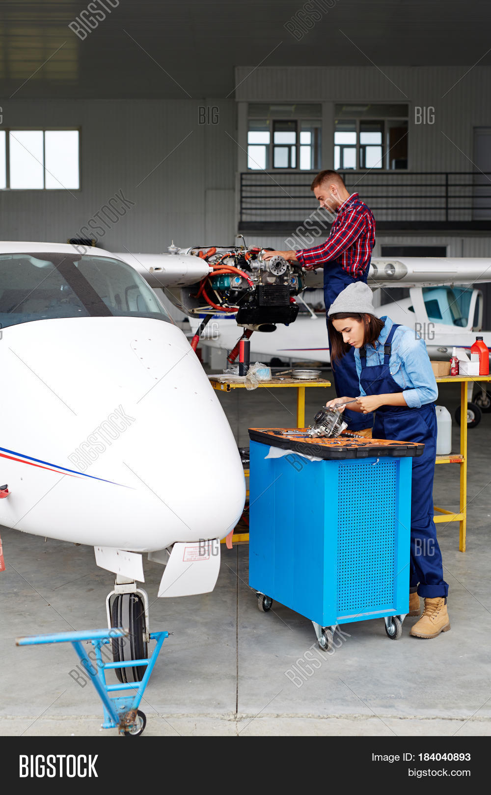 Airplane Service Crew Image & Photo (Free Trial) | Bigstock