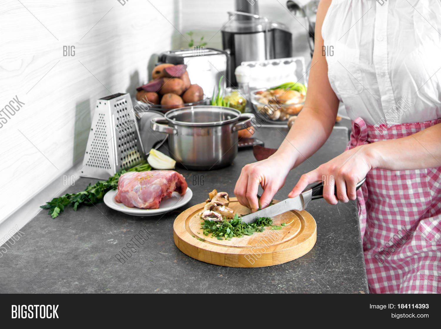 Cooking Kitchen Body Image & Photo (Free Trial) | Bigstock