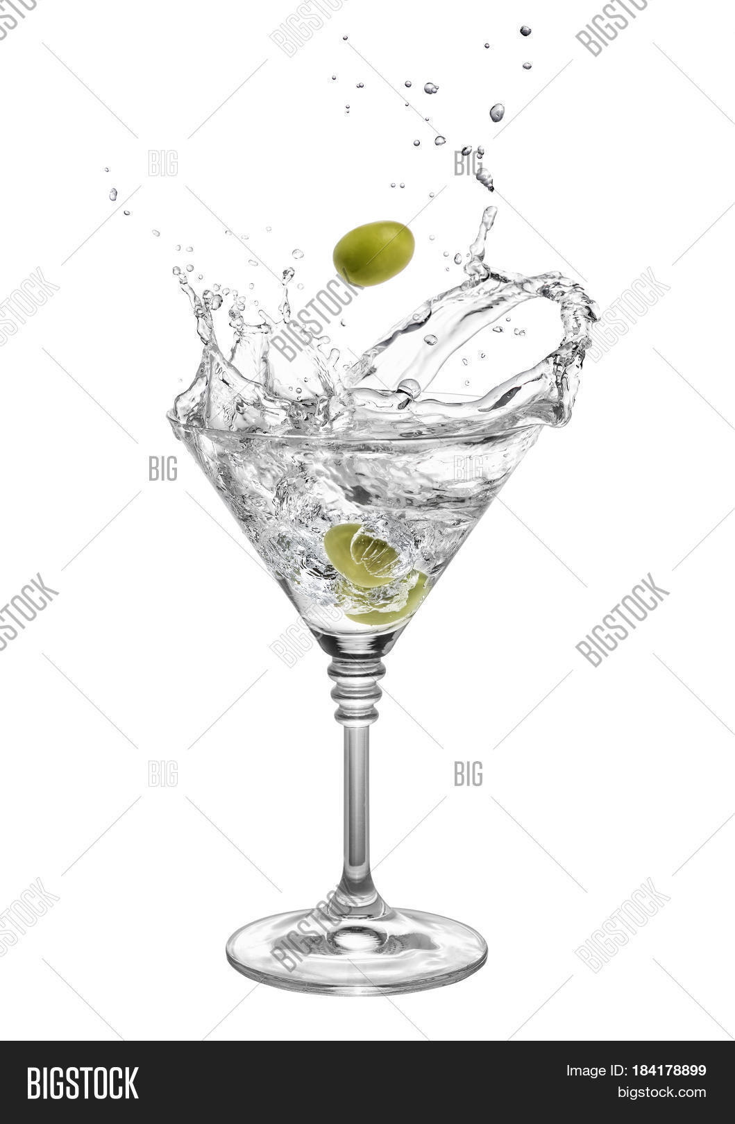 Martini Glass Splashes Image & Photo (Free Trial) | Bigstock