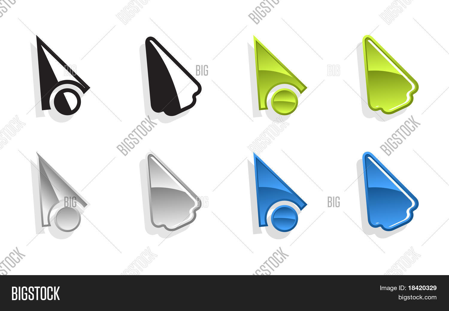 Set Vector Arrow Vector & Photo (Free Trial) | Bigstock