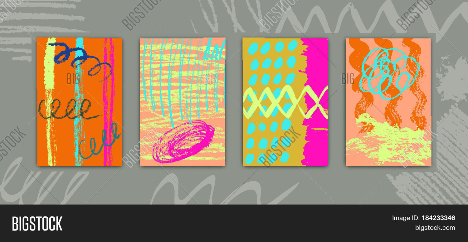 Set Rectangular Cards Vector & Photo (Free Trial) | Bigstock