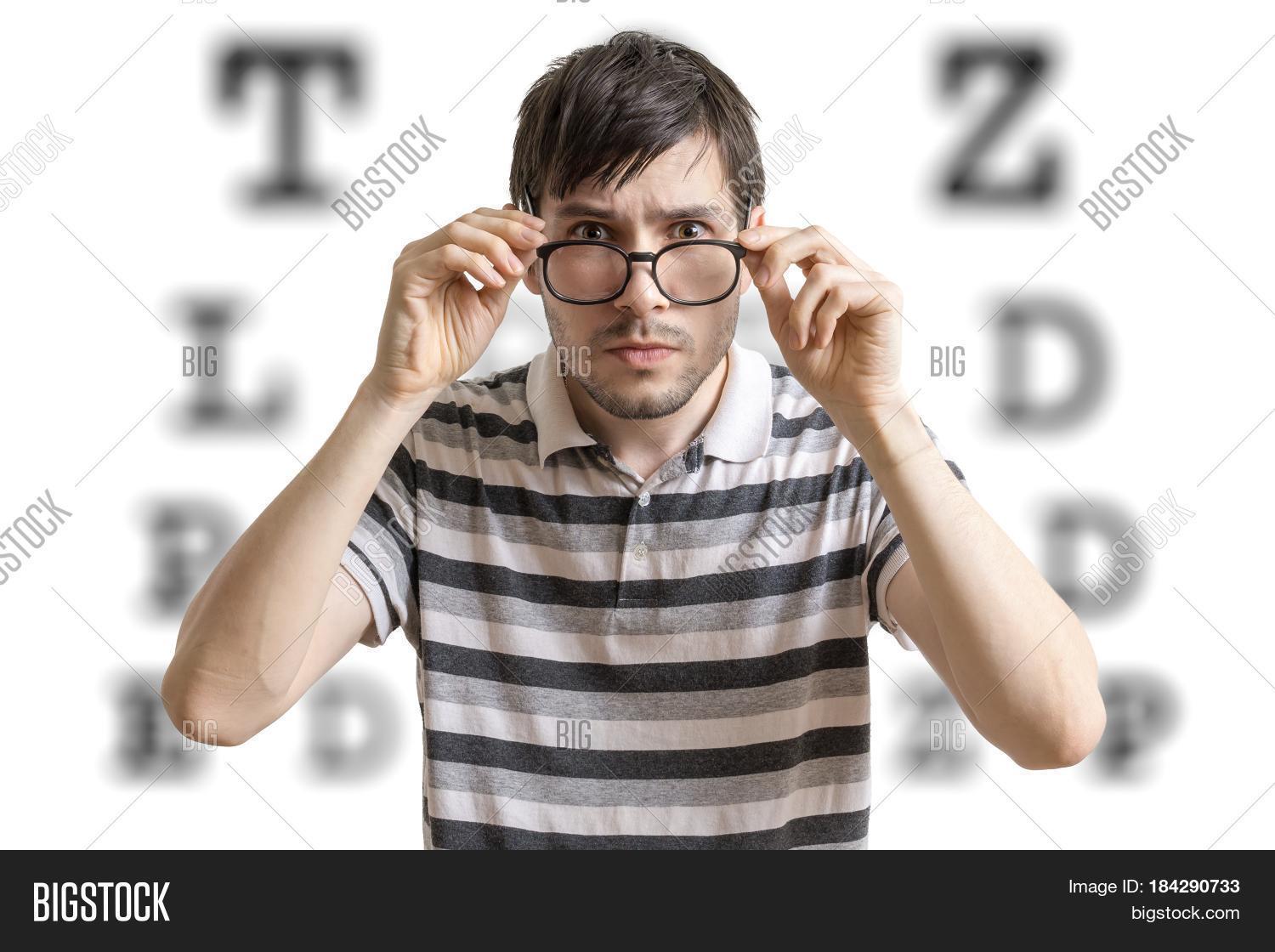 Man Glasses Testing Image & Photo (Free Trial) | Bigstock
