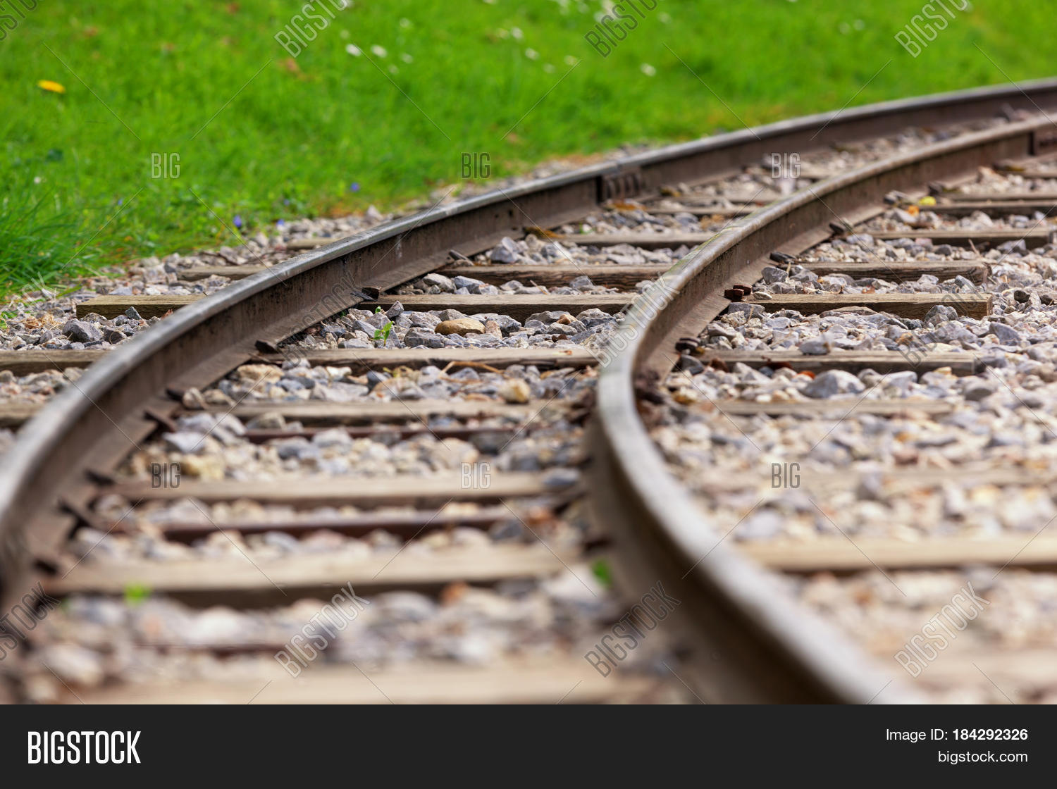Railway Line Curving Image & Photo (Free Trial) | Bigstock