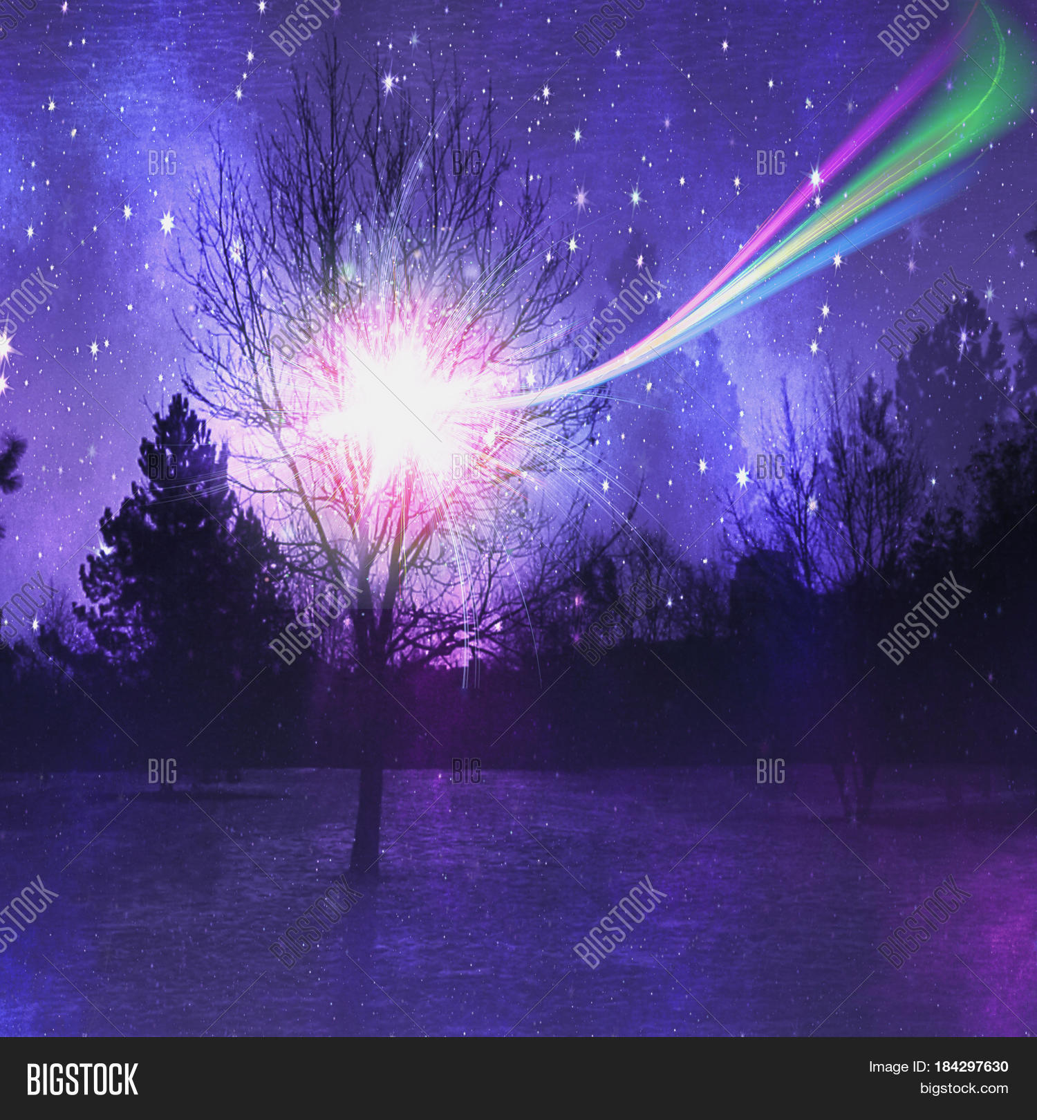 Dark Night Landscape Image & Photo (Free Trial) | Bigstock