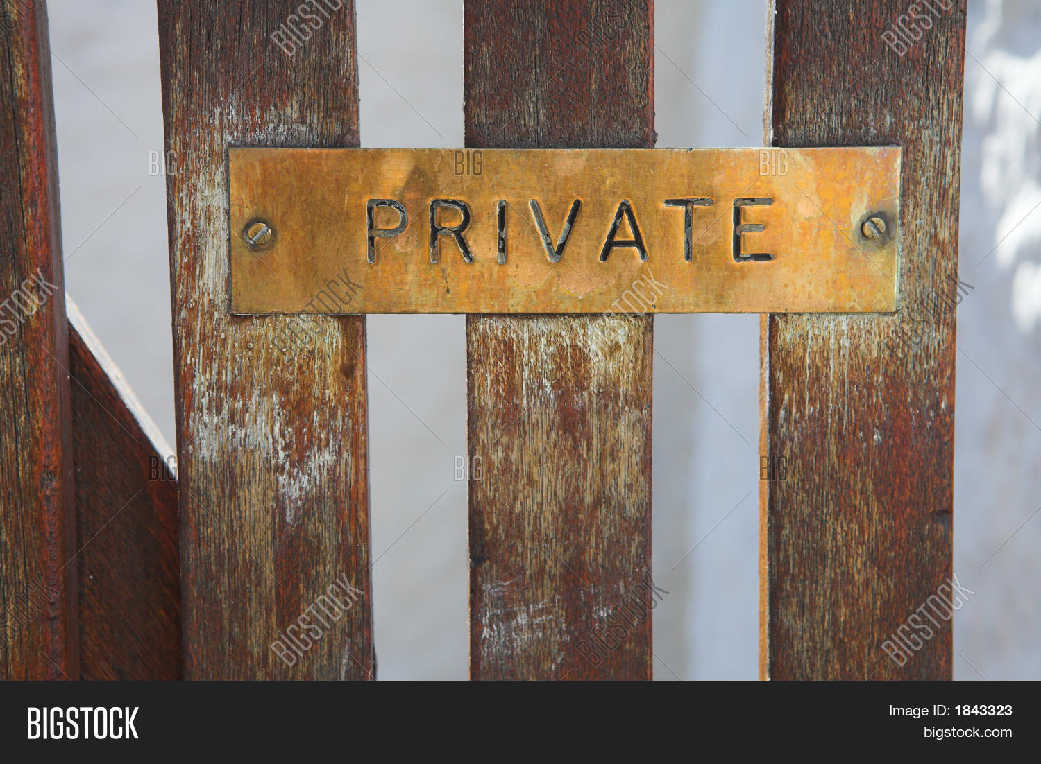Private Sign On Gate Image & Photo (Free Trial) | Bigstock