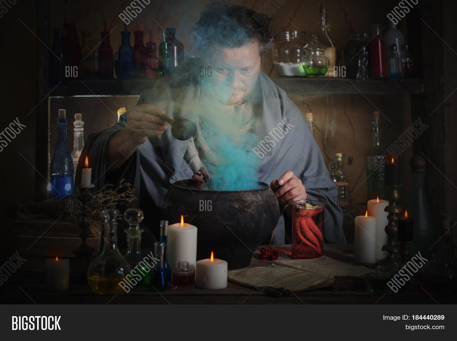 Wizard Brews Potion Image & Photo (Free Trial) | Bigstock