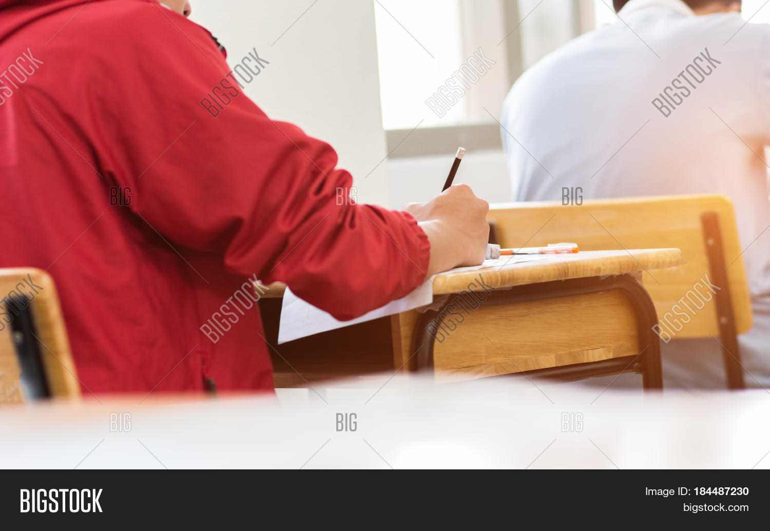 Young Man Taking Exam Image & Photo (Free Trial) | Bigstock