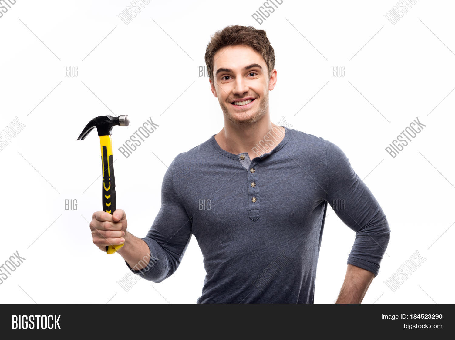 Handsome Man Holding Image & Photo (Free Trial) | Bigstock