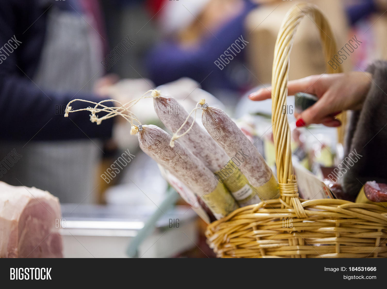 Salami Basket On Image & Photo (Free Trial) | Bigstock