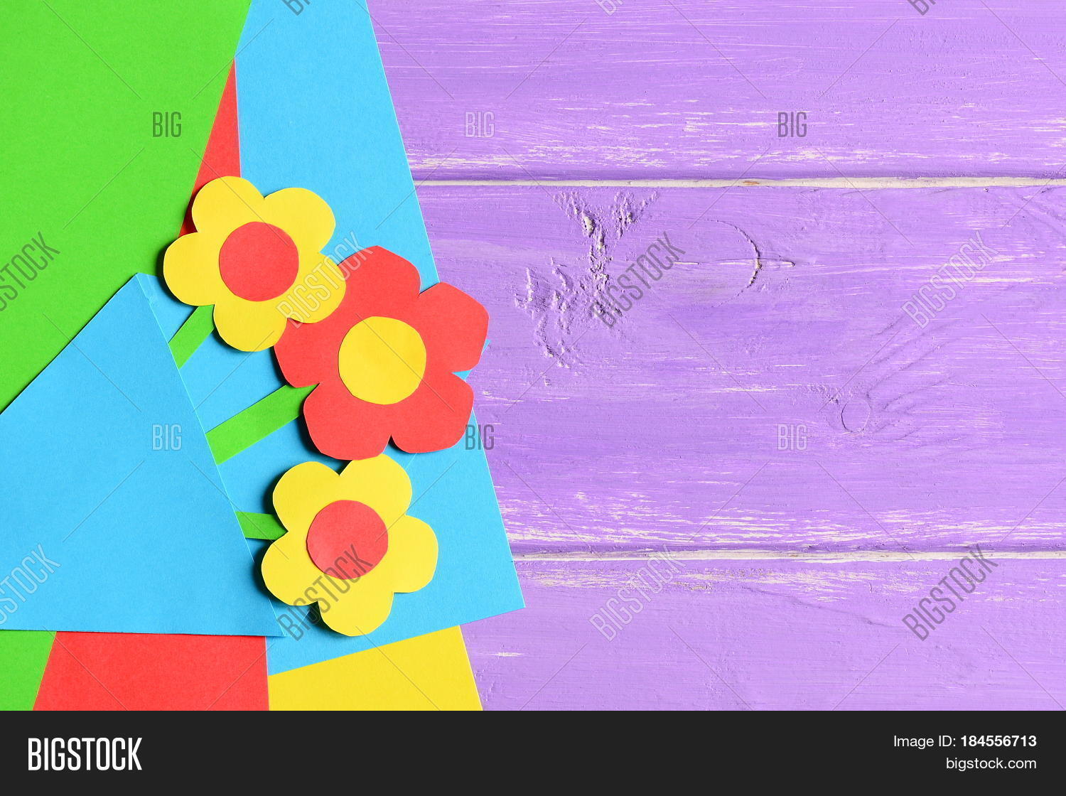 Bright Paper Flowers, Image & Photo (Free Trial) | Bigstock