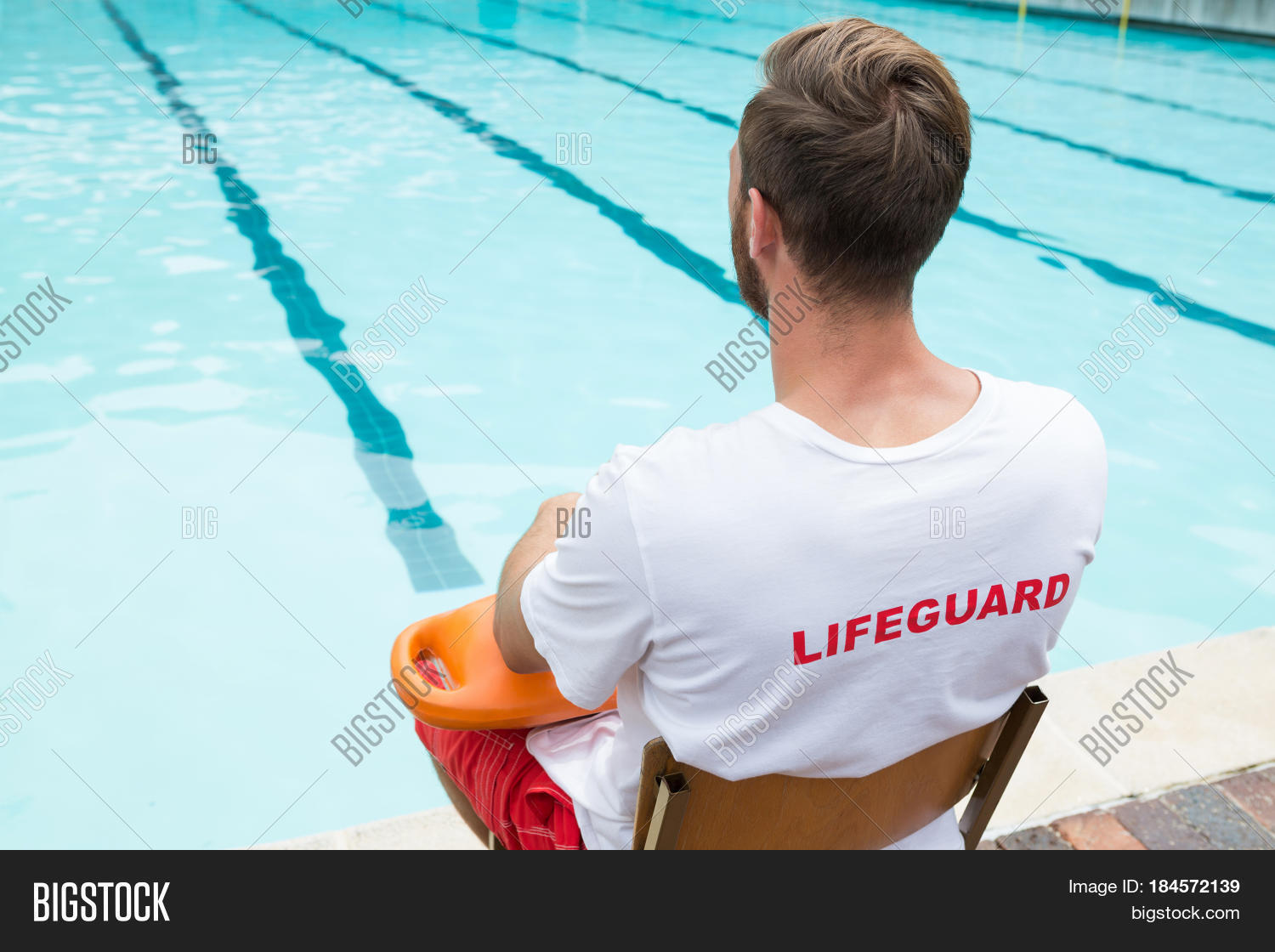 Rear View Lifeguard Image & Photo (Free Trial) | Bigstock
