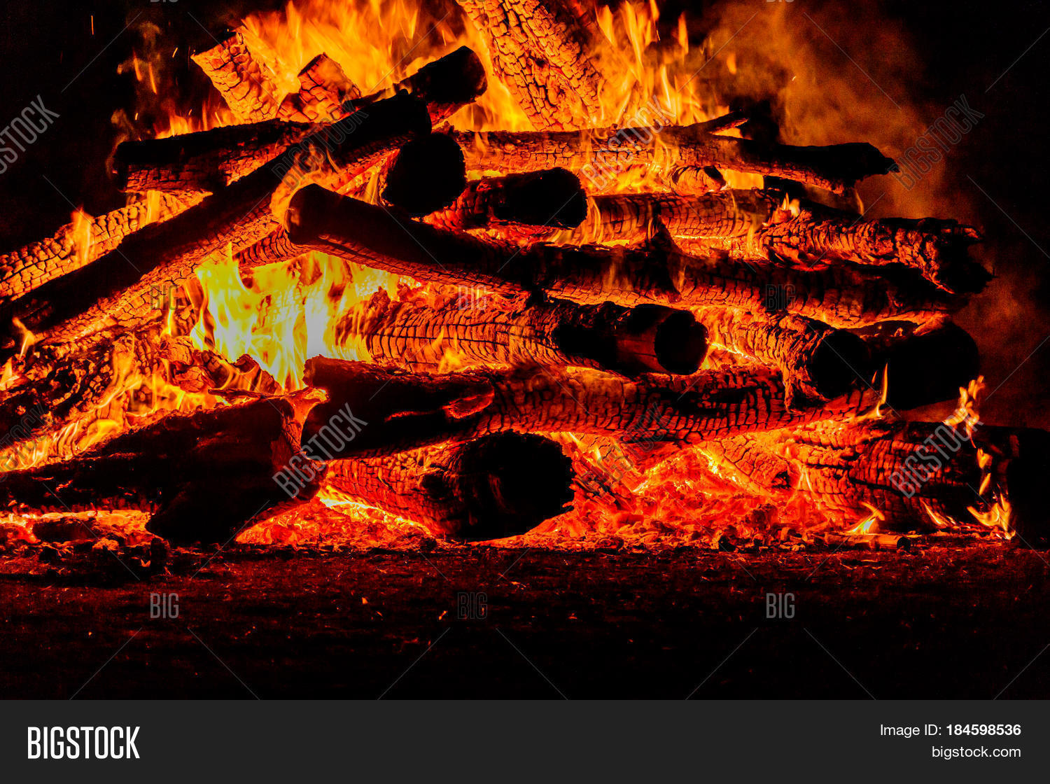 Fire Flames Reflection Image & Photo (Free Trial) | Bigstock