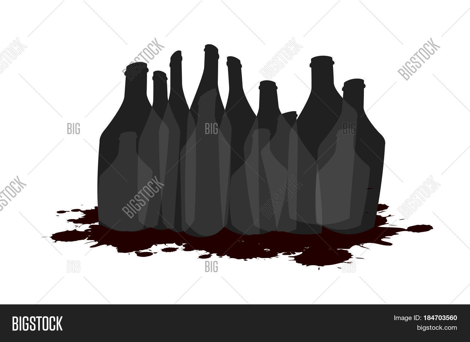 Spill Wine..Red Wine Vector & Photo (Free Trial) | Bigstock