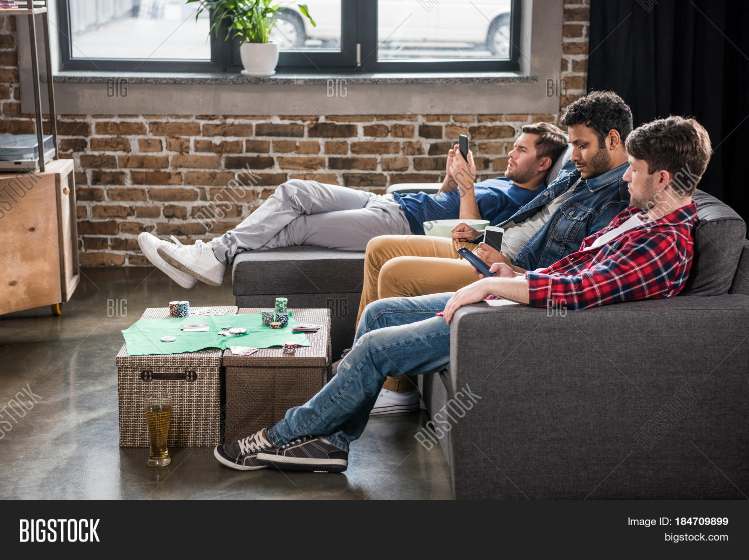 Young Men Relaxing On Image & Photo (Free Trial) | Bigstock
