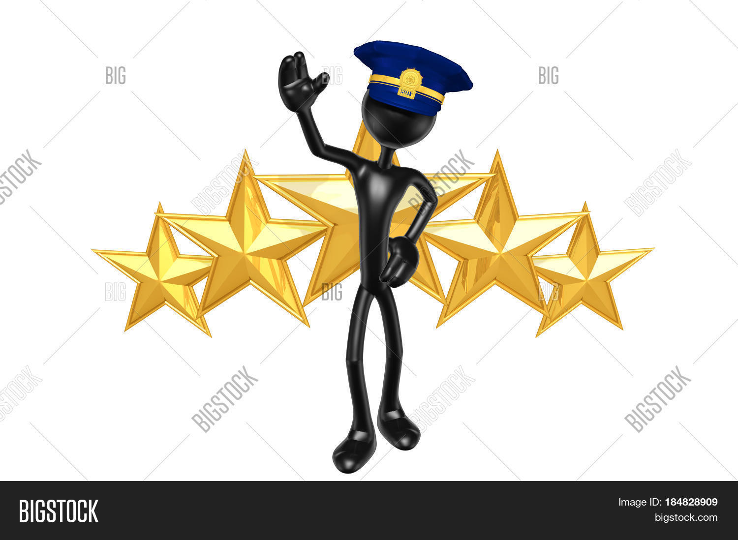 Police Officer Stars Image & Photo (Free Trial) | Bigstock