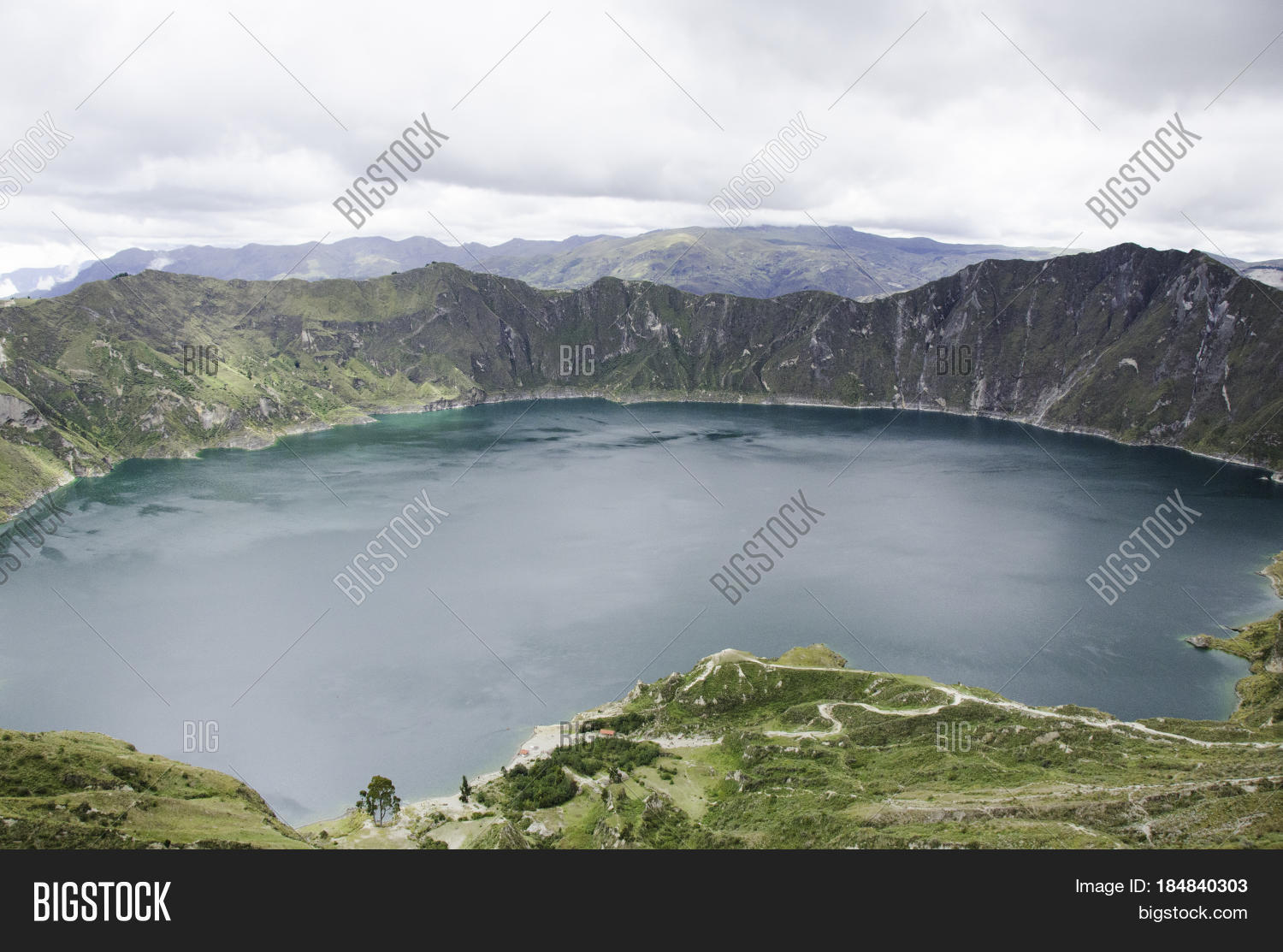 Quilotoa Volcano Image & Photo (Free Trial) | Bigstock