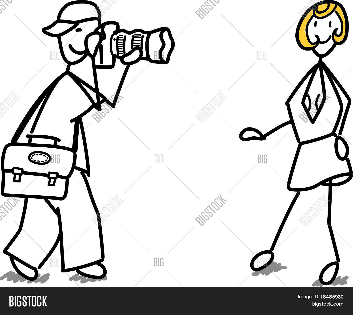 Stick Man Vector & Photo (Free Trial) | Bigstock