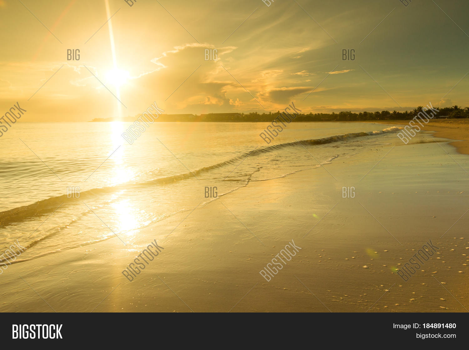 Beautiful Sunrise Over Image & Photo (Free Trial) | Bigstock