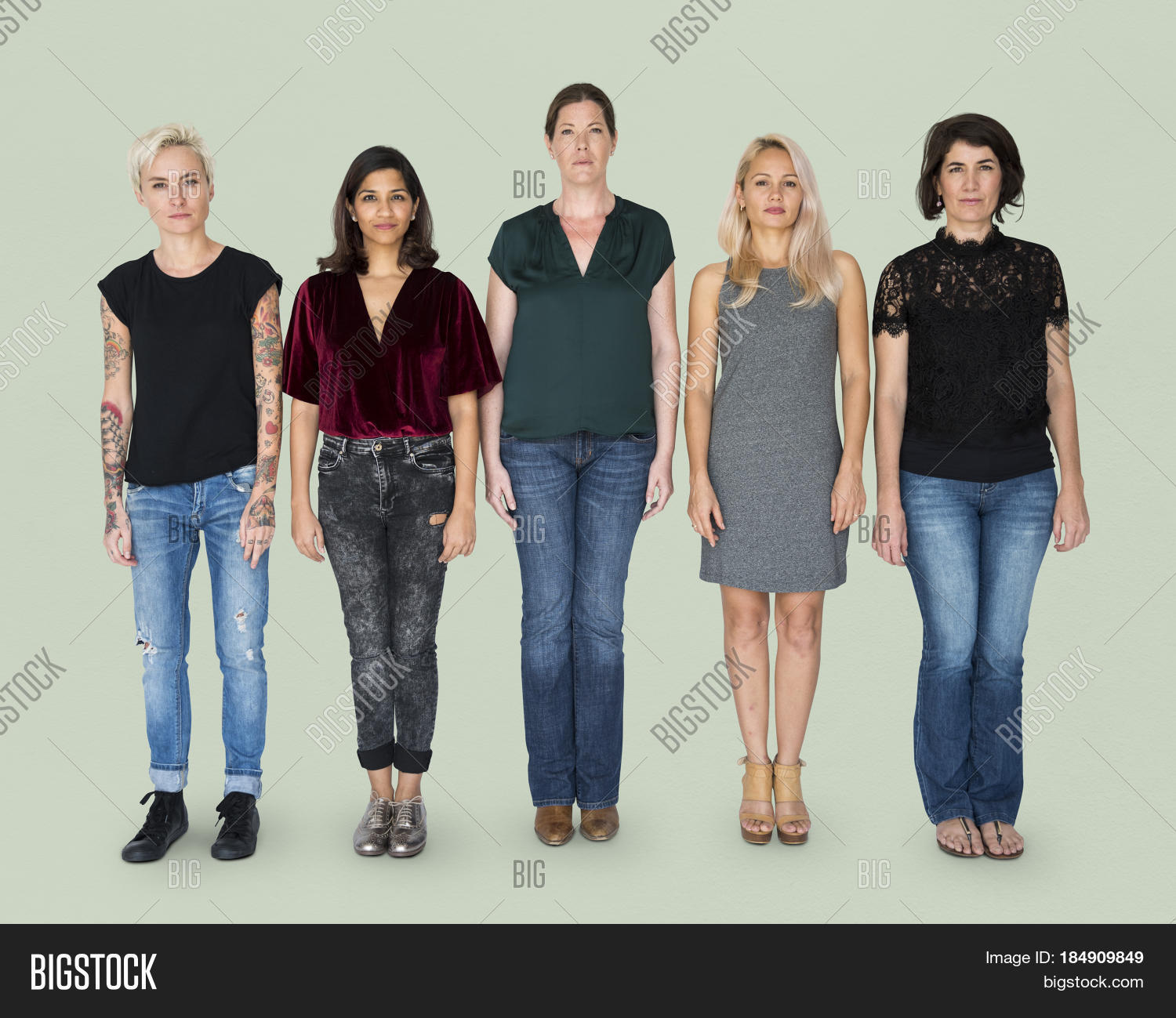 Group Women Standing Image & Photo (Free Trial) | Bigstock