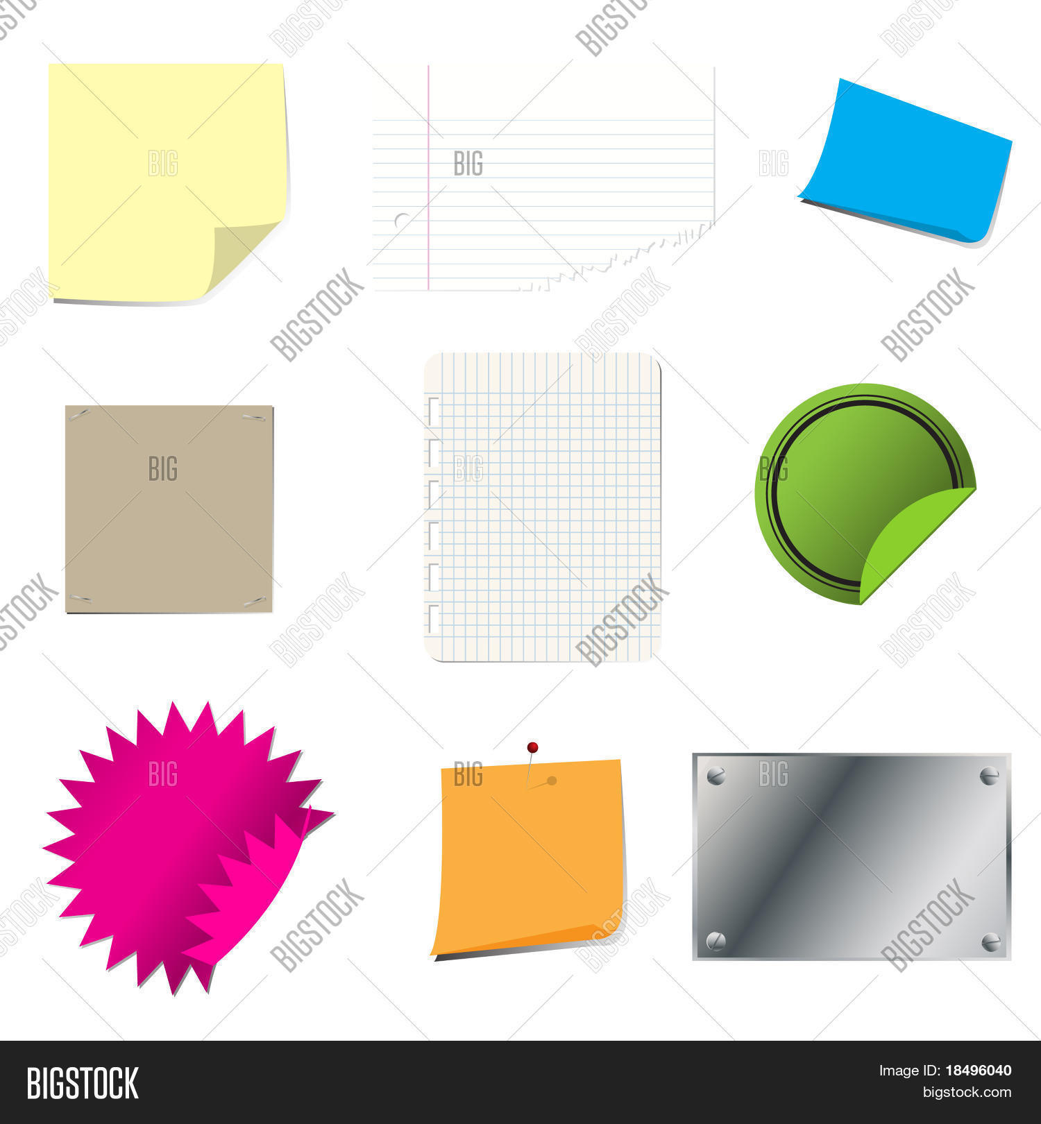 Vector - Sticky Paper Vector & Photo (Free Trial) | Bigstock